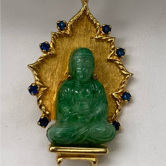 Vintage | Jewelry | Vintage Gold Plated Buddha Brooch Pin | Poshmark